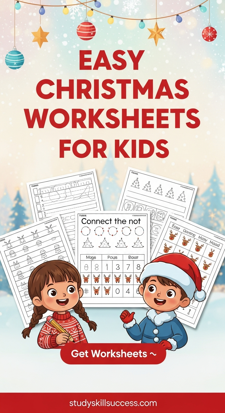 Fun & Easy Christmas Worksheets for Kids and Preschoolers 🎄 ...